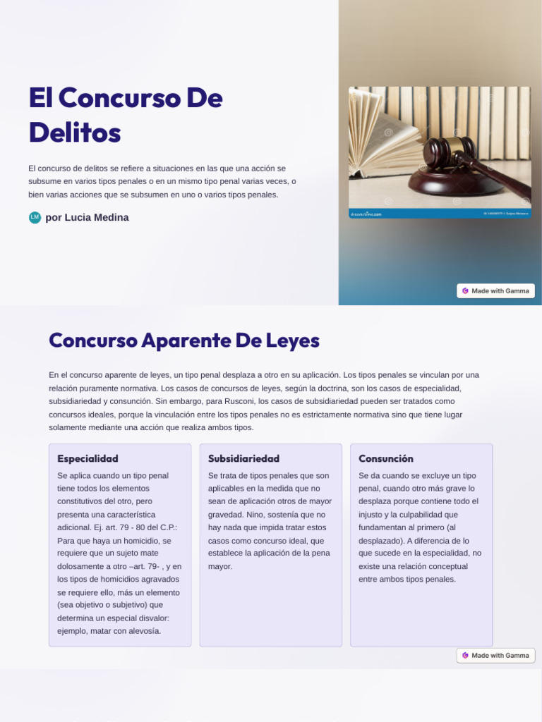El Concurso de Delitos | PDF | Castigos | Violación
