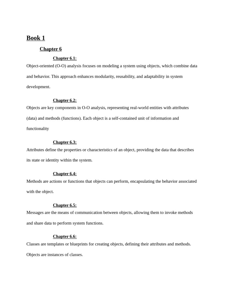 Chapter 6 Summary | PDF