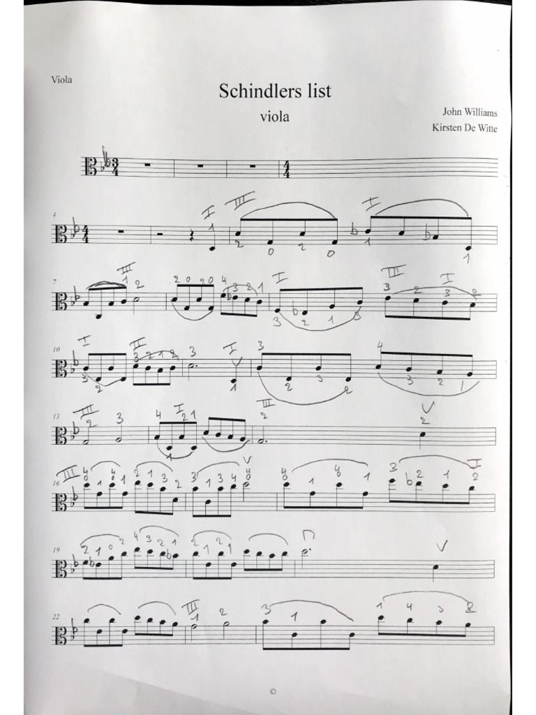 Schindlers List Altviool | PDF