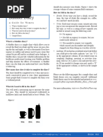 ICIQ Bladder Diary Overview | PDF | Urinary Incontinence | Diseases And ...