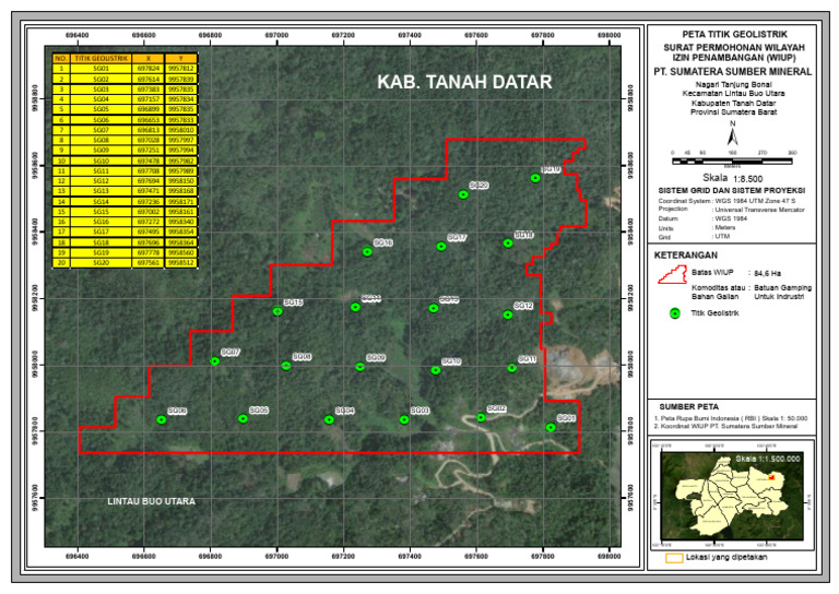 Layout Titik Geolistrik ( Pt.ssm ) | PDF