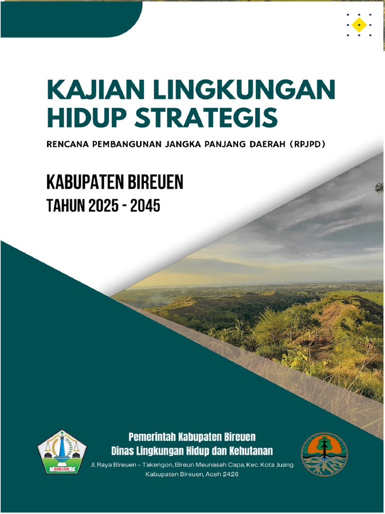 Draft Validasi - KLHS-RPJPD Bireuen 2024-2 | PDF