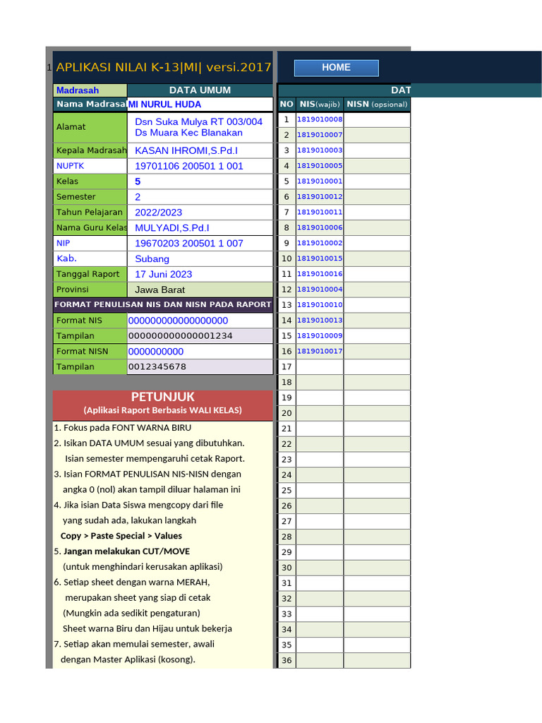 Raport K13 genap 2023 (5) | PDF