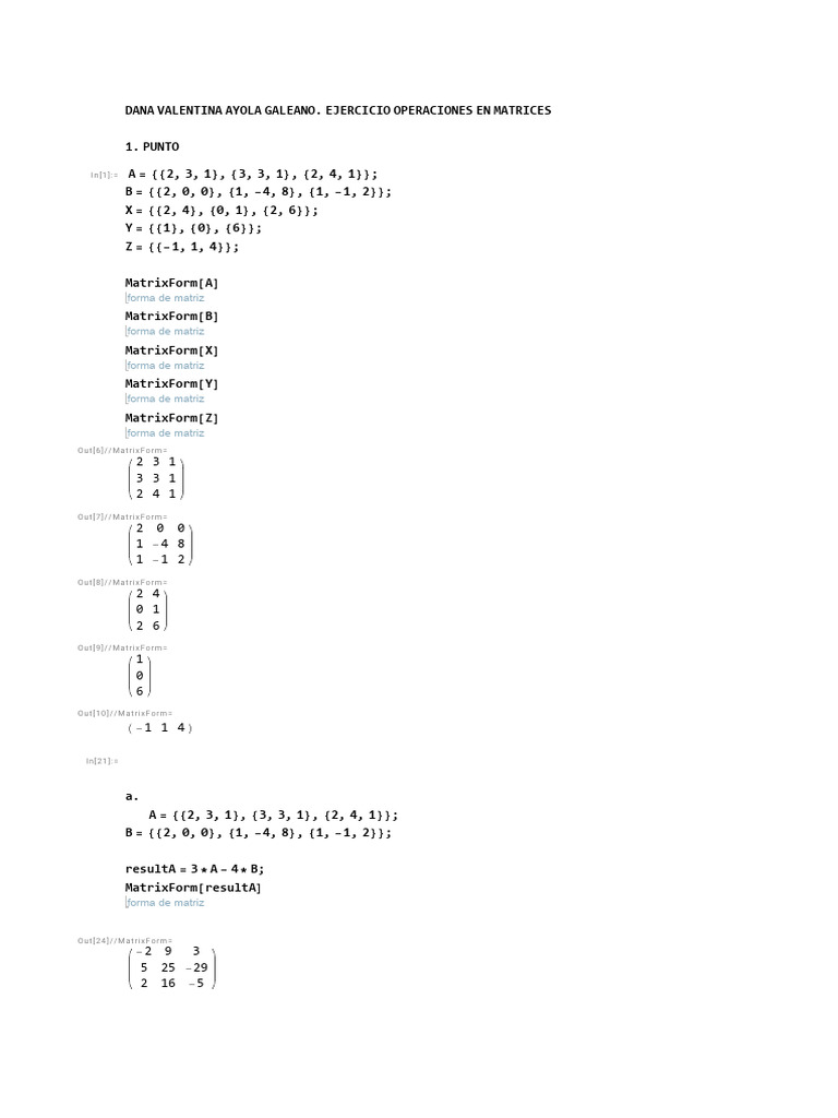 Dana | PDF | Matriz (Matemáticas) | Análisis funcional