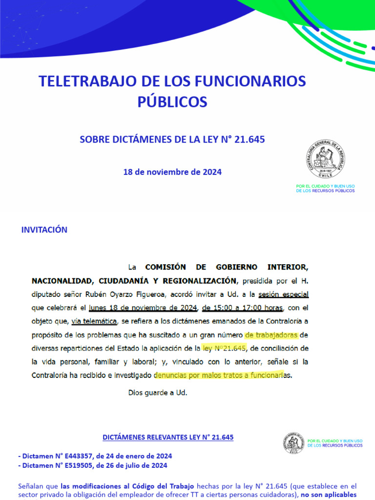 Ppt CGR | PDF | Servicio Civil | Derecho laboral