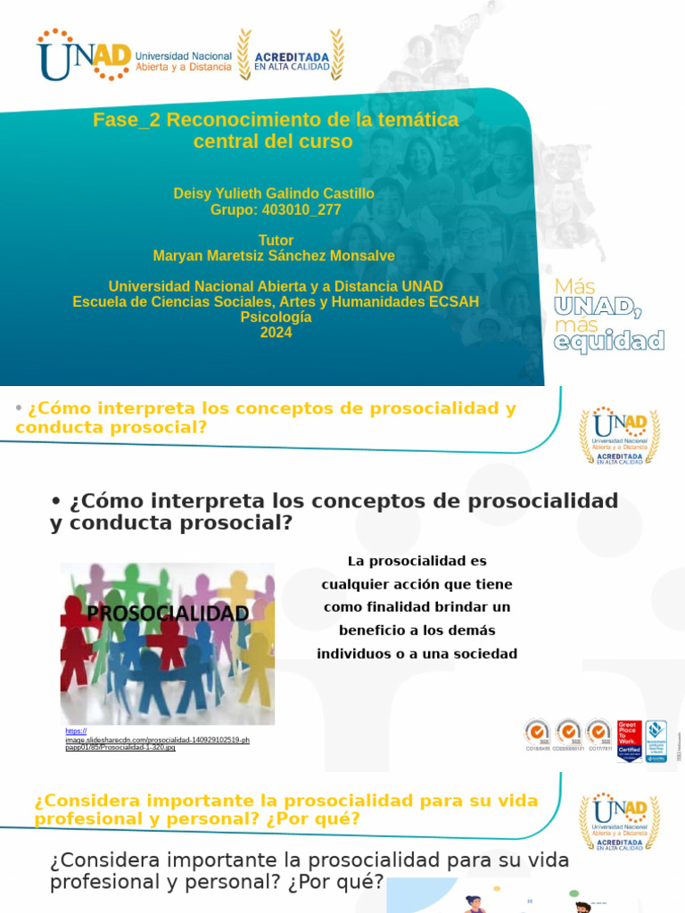 Importancia de la Prosocialidad en Psicología | PDF | Sicología ...