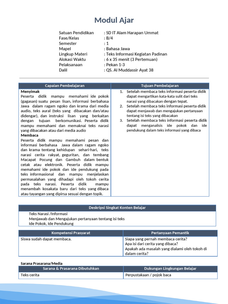 Teks Informasional Kegiatan Padinan | PDF