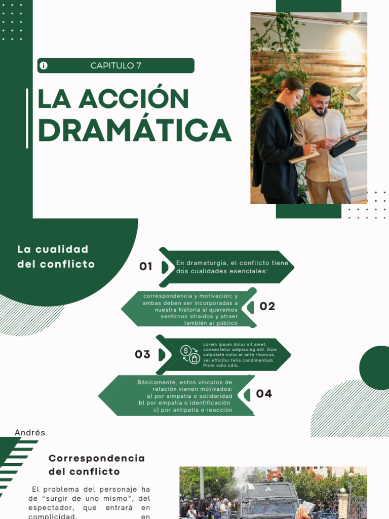 Presentación Grupo 5 - La Acción Dramática | PDF