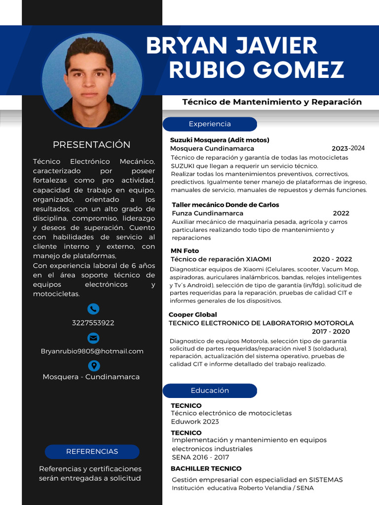 Hoja de Vida Bryan | PDF | Informática