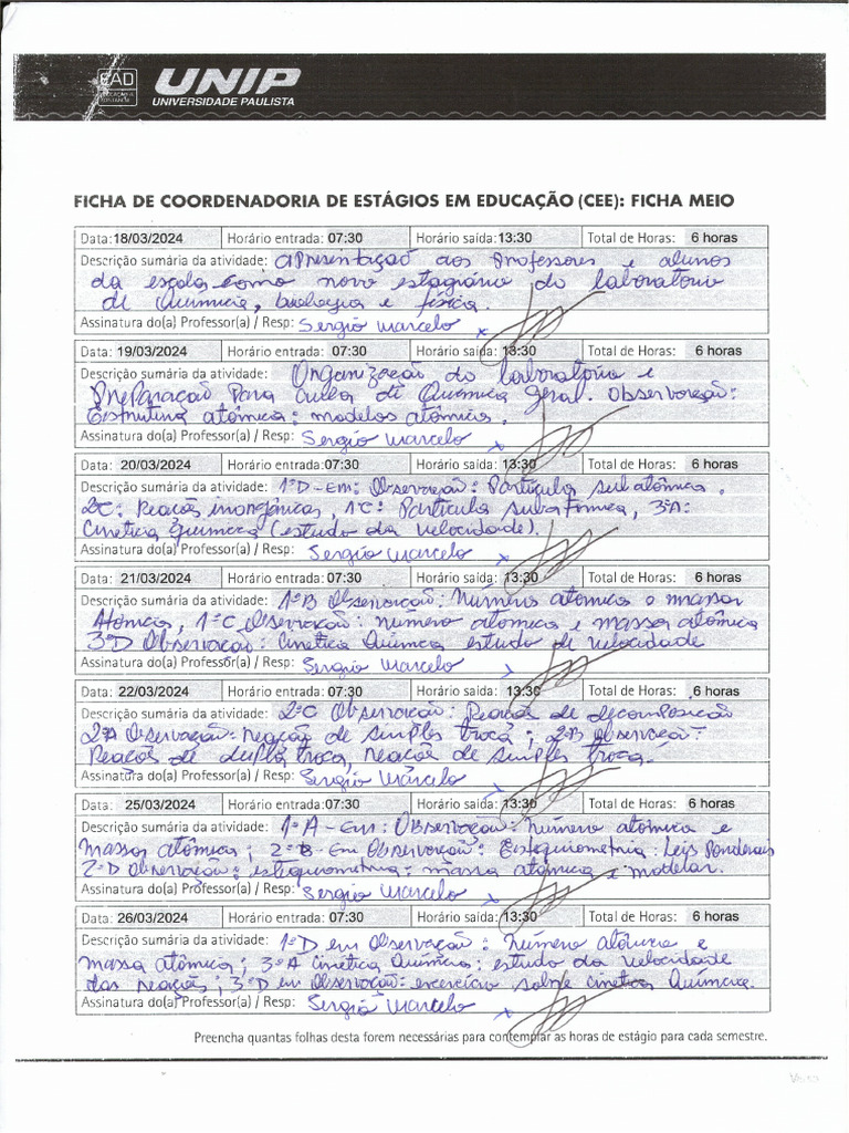 Cee - Coordenadoria de Estágios e Educação | PDF