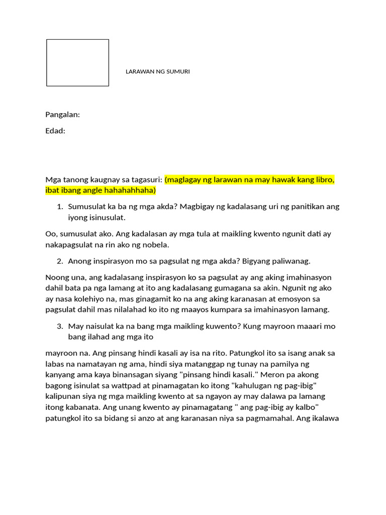 Interview Guide | PDF