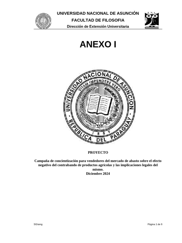 Anexo 1-Análisis del contrabando de productos agrícolas y sus implicancias legales en el mercado ...
