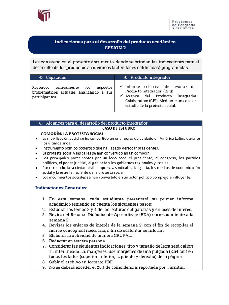 rubrica sesion 2 | PDF