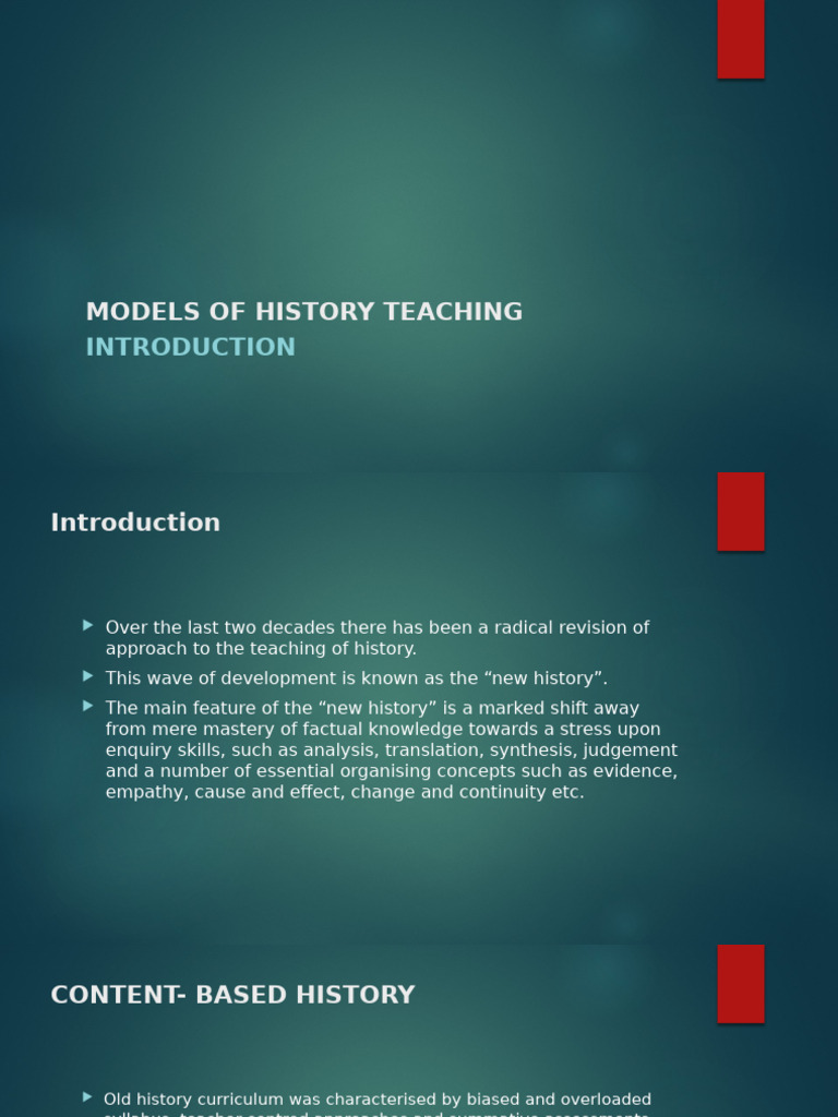 New Approaches in History Education | PDF | Educational Assessment ...