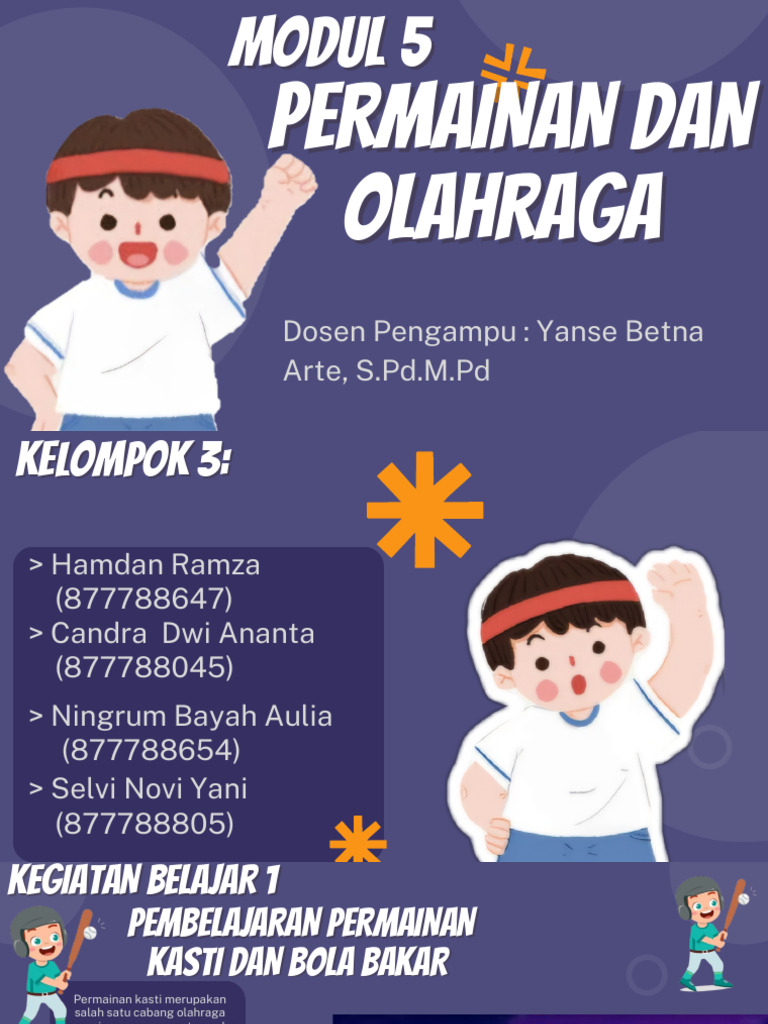 Modul 5 Permainan Dan Olahraga - 20241115 - 194839 - 0000 | PDF