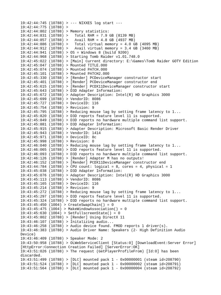 TombRaider PC Requirements | PDF | Computer Science | Computer Architecture