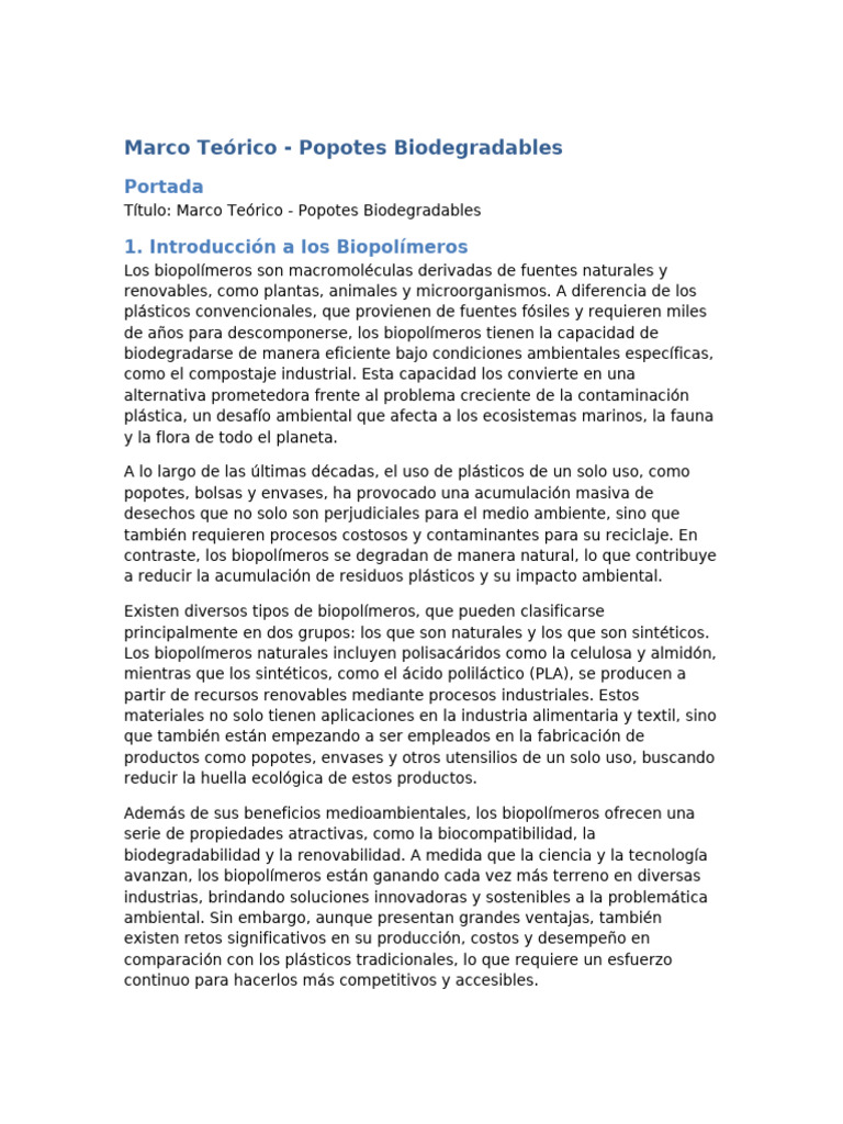 Marco Teorico | PDF | El plastico | Residuos