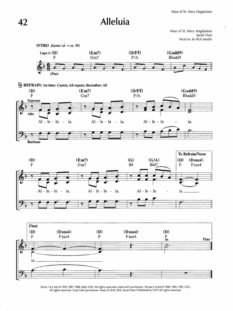 Mass of Mary Magdalene | PDF