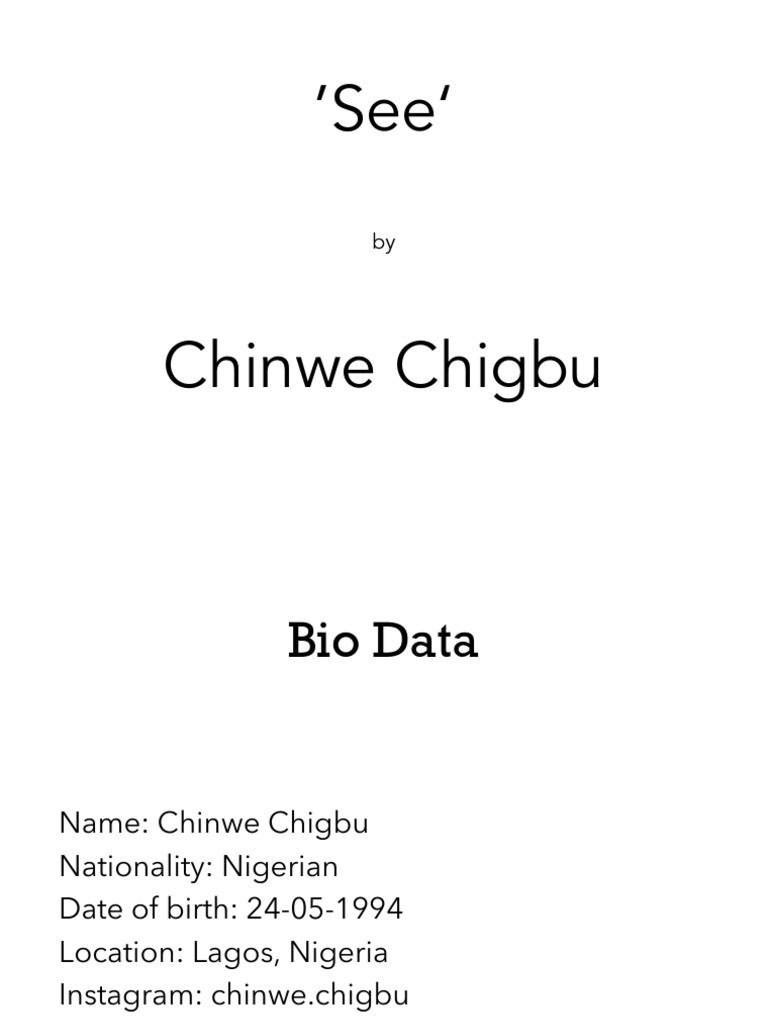See-Chinwe Chigbu-Portfolio | PDF