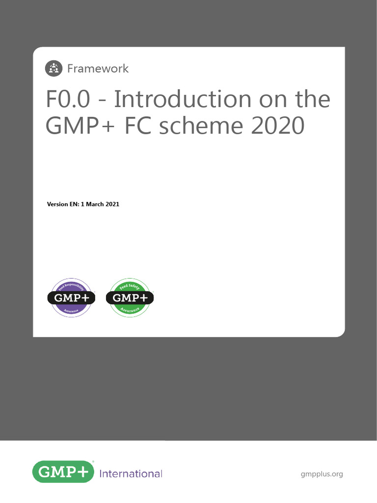 F001.introduction On The Gmpplus FC Scheme 2020 en | PDF | Safety ...