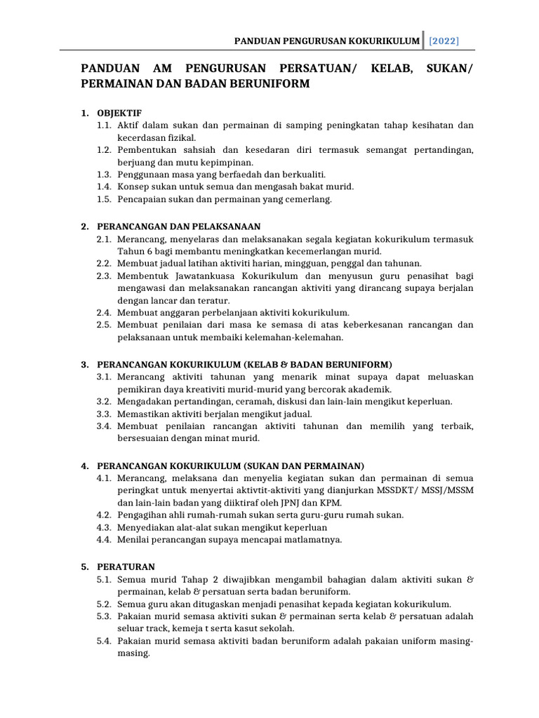 BUKU PENGURUSAN KOKO 2022 (2) | PDF