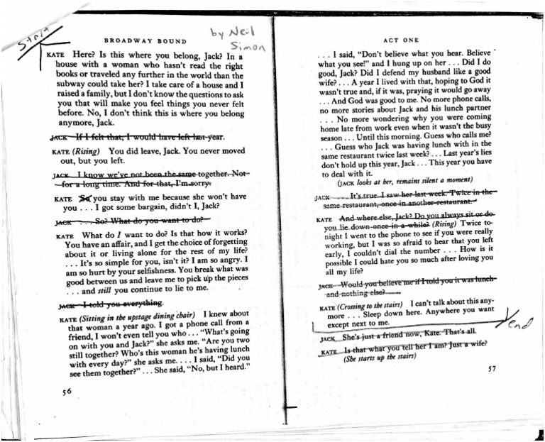 Broadway Bound Monologue | PDF