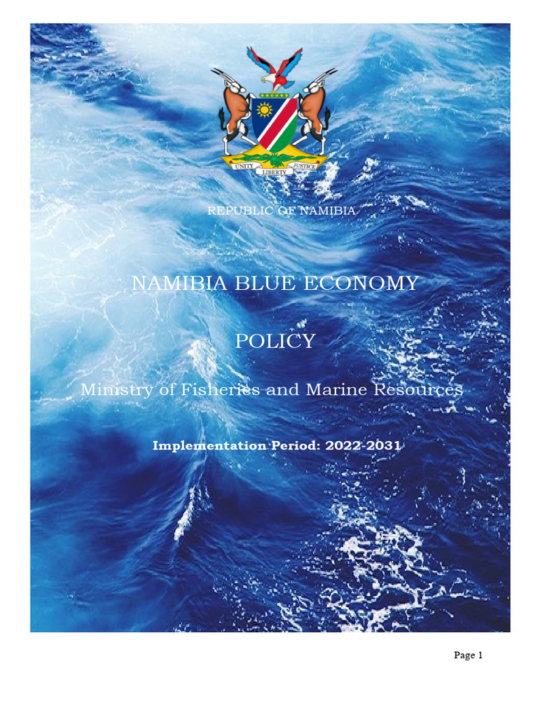 Namibia Blue Economy Policy 2022-2031 | PDF | Sustainability | Water ...