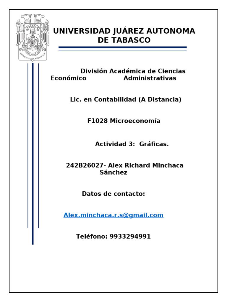 Minchaca Sanchez Alex U1 A3 Microeconomia | PDF | Ciencias económicas ...