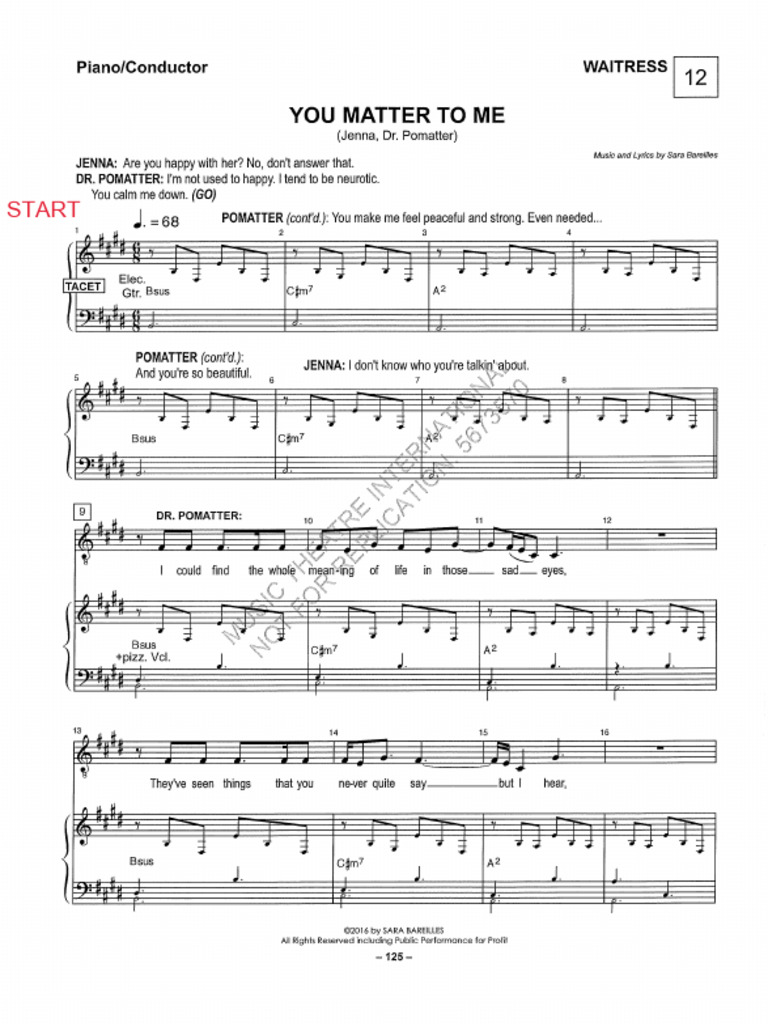 You Matter To Me Cut | PDF