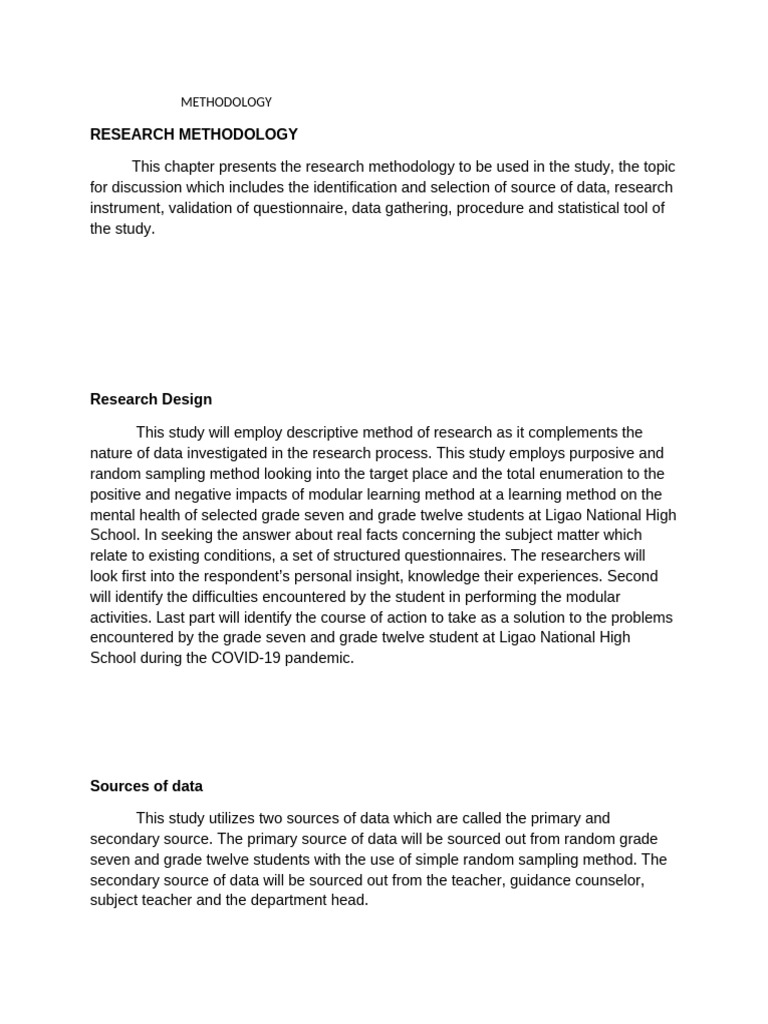 METHODOLOGY-WPS Office | PDF | Methodology | Statistics