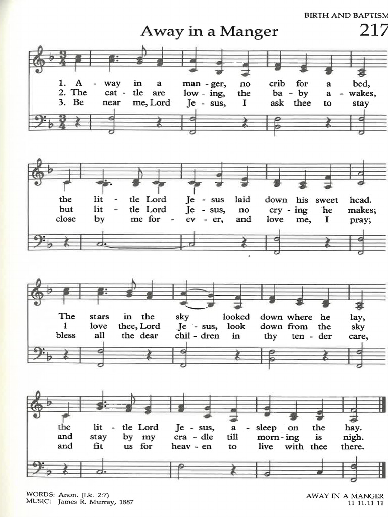 217 Away in A Manger | PDF