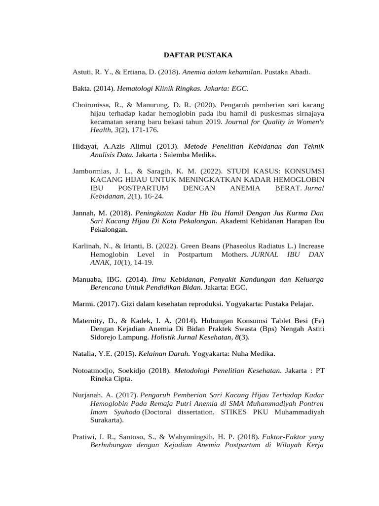 Daftar Pustaka-Lampiran | PDF