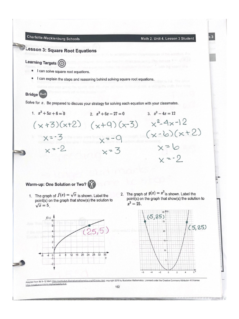 Unit 4 Lesson 3 Notes | PDF