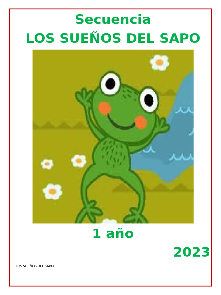 Secuencia Los Sueños Del Sapo | PDF