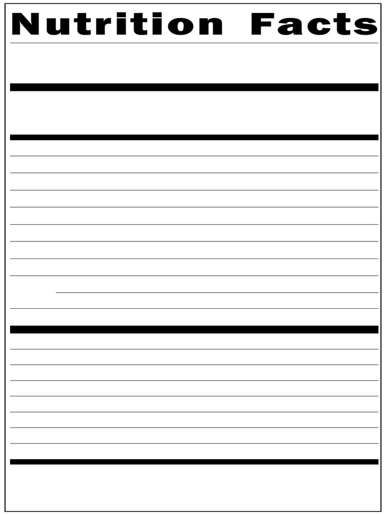 Nutrition Label | PDF
