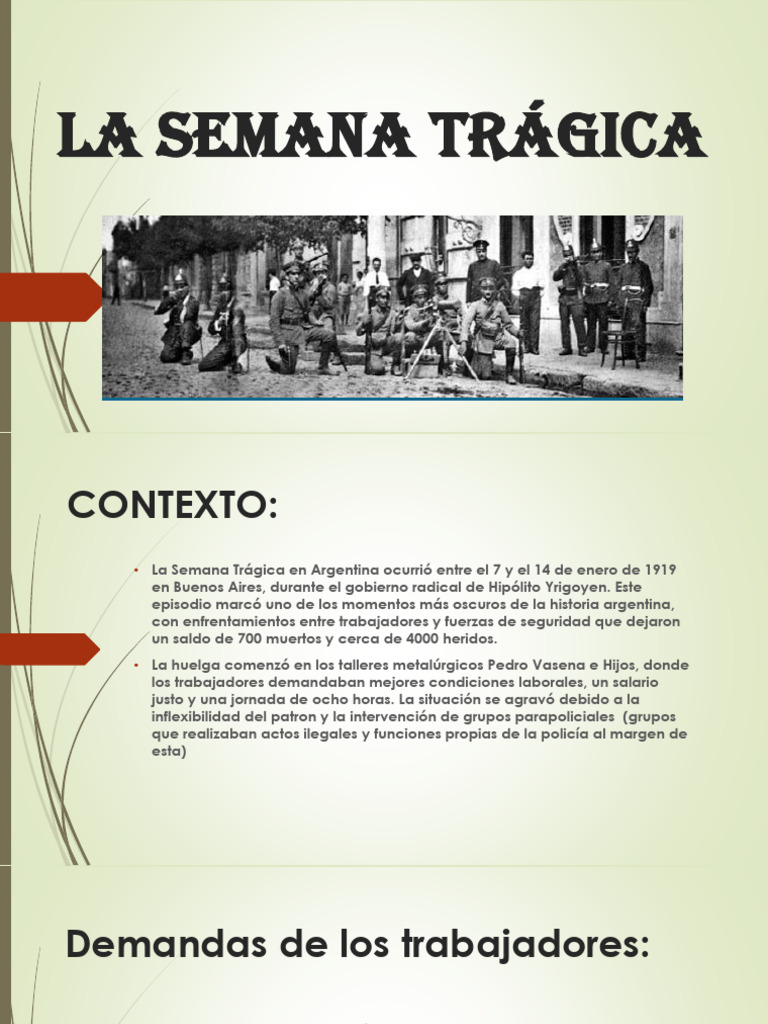 La Semana Trágica. Facundo | PDF