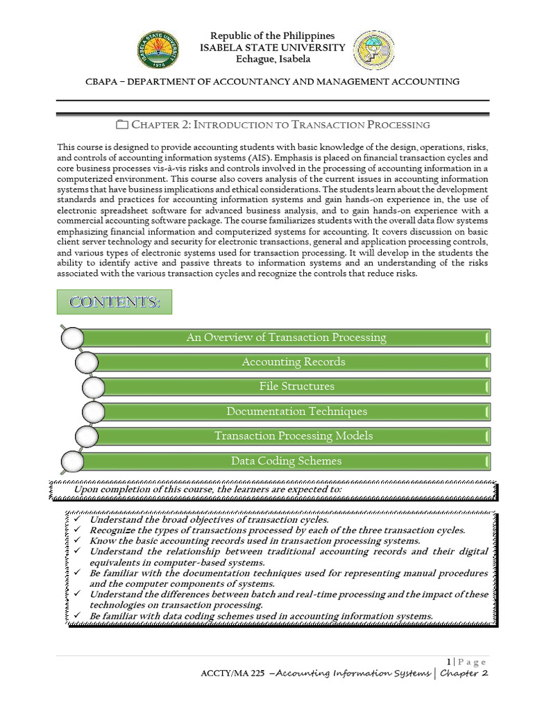 Chapter 2 AIS | PDF | Databases | Computer File