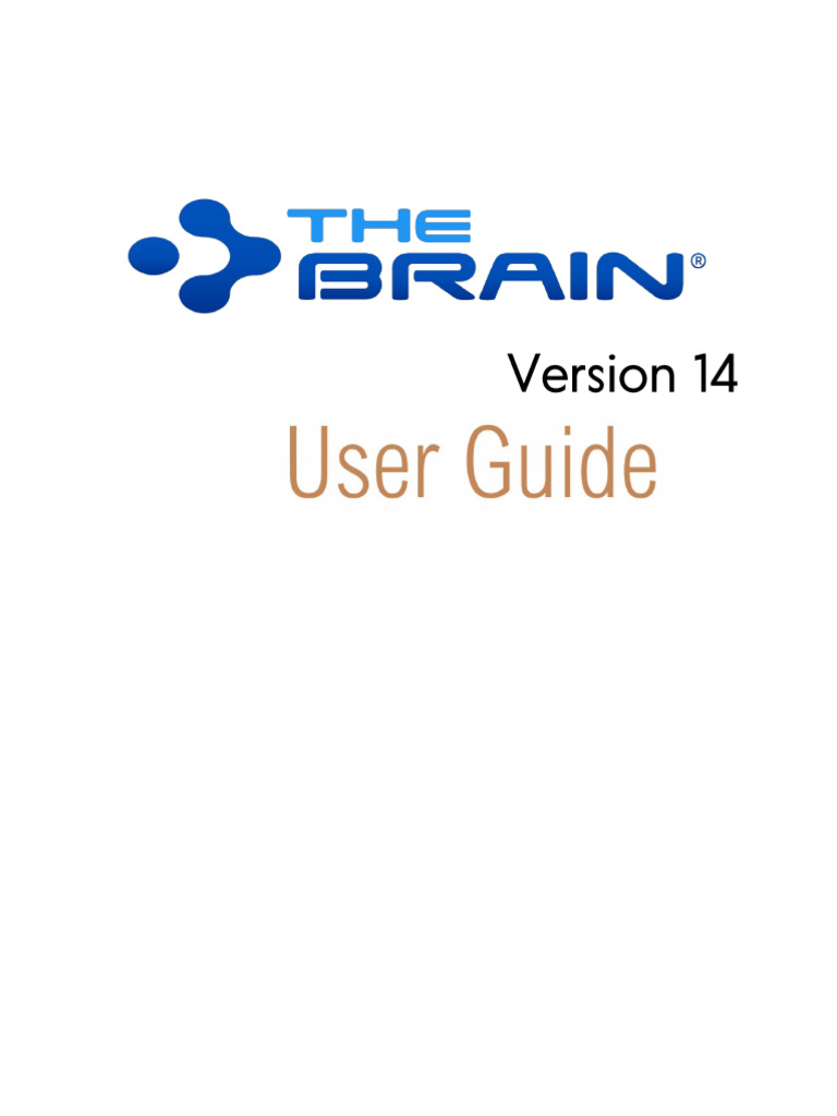 TheBrain14 User Guide v01 | PDF | Icon (Computing) | Window (Computing)