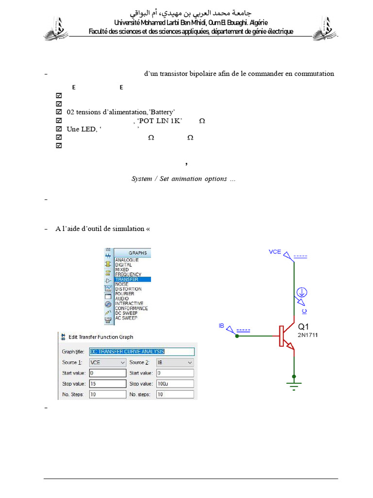 TP Transistor Bipolaire en Commutation | PDF | Transistor bipolaire ...
