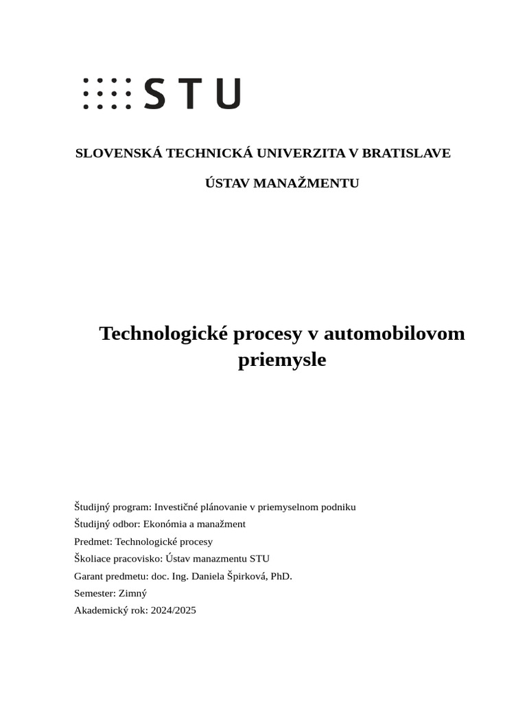 Tech Procesy | PDF