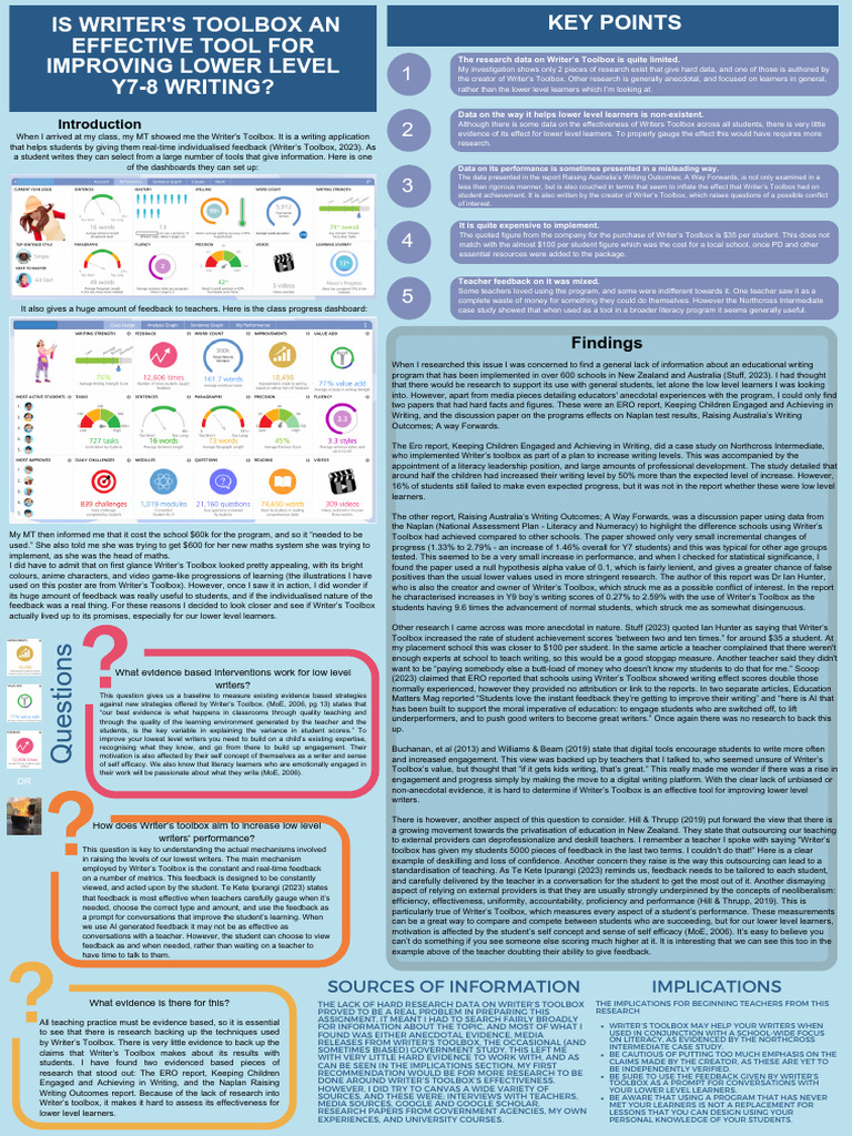 TEACH313 - Assignment 3 - Lewis Morgan 9041233 | PDF | Teachers ...