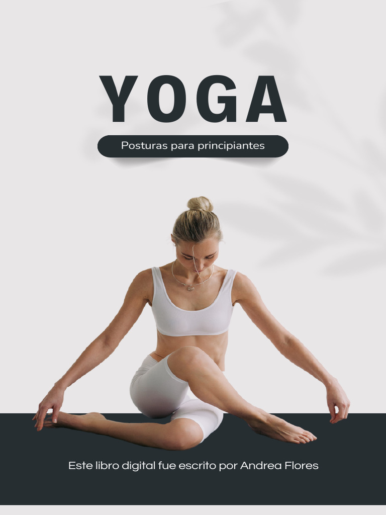 Portada para Ebook Ejercicio de Yoga Fotográfico Profesional Beige | PDF