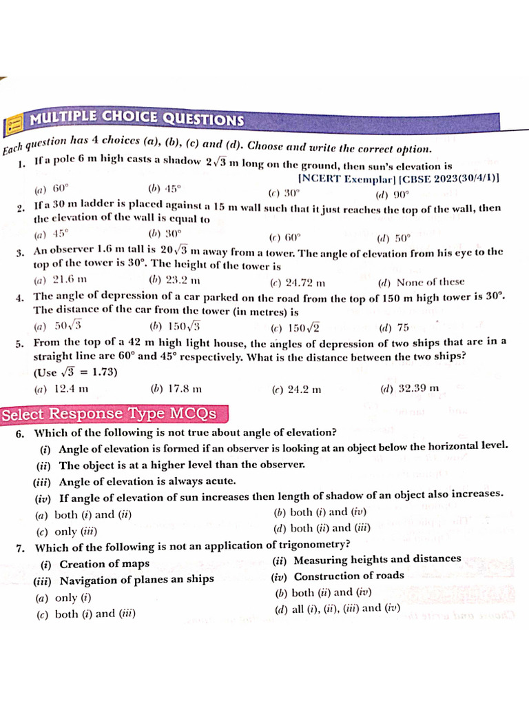 Height and Distance | PDF