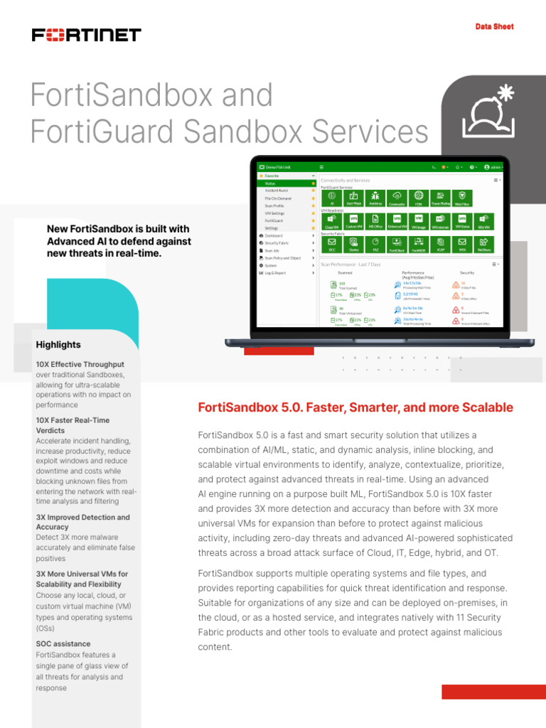 FortiSandbox | PDF | File Transfer Protocol | Virtual Machine