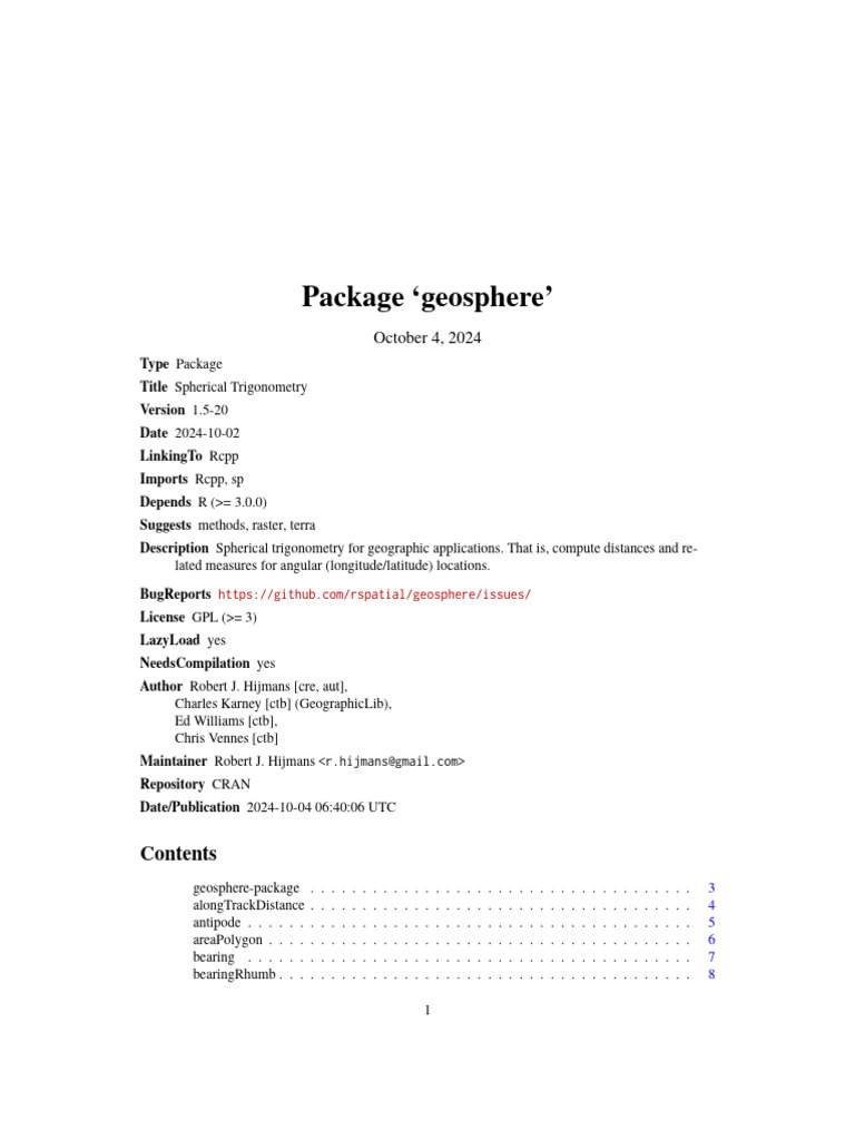 Geo Sphere | PDF | Latitude | Geodesy