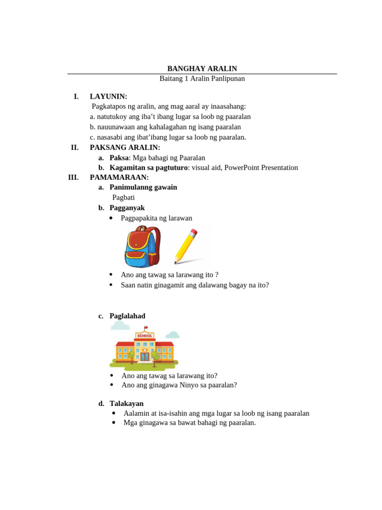 Ap1 Lesson PLN | PDF