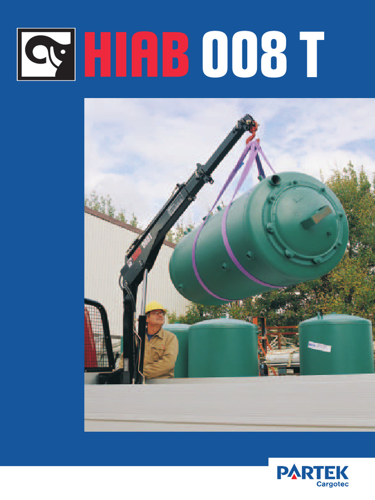 HIAB 008 T Brochure | PDF | Crane (Machine) | Truck