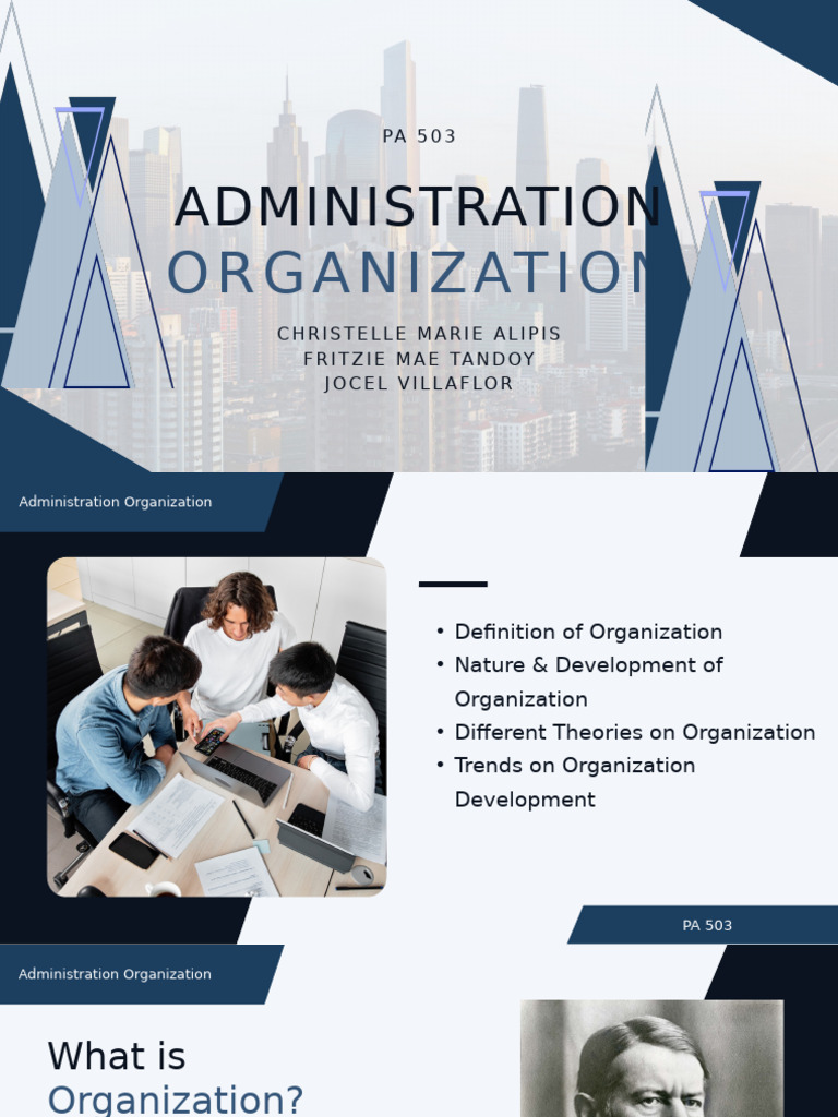 Administration Organization | PDF | System | Systems Theory