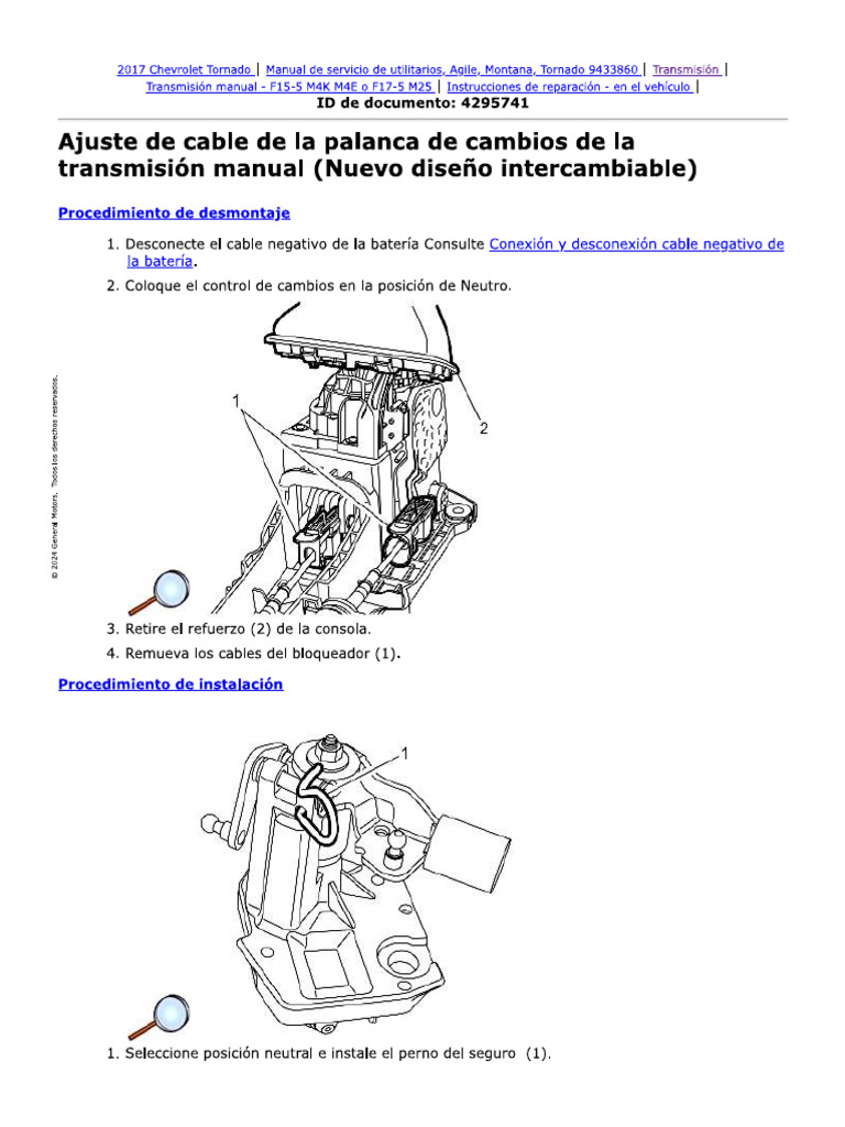 Ajuste palanca | PDF