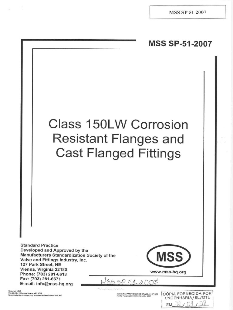 MSS-SP-051 (2007) | PDF